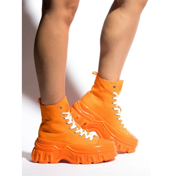 Mata Shoes | Shoes | Mata Shoes Throw It Up Orange High Top Converse ...